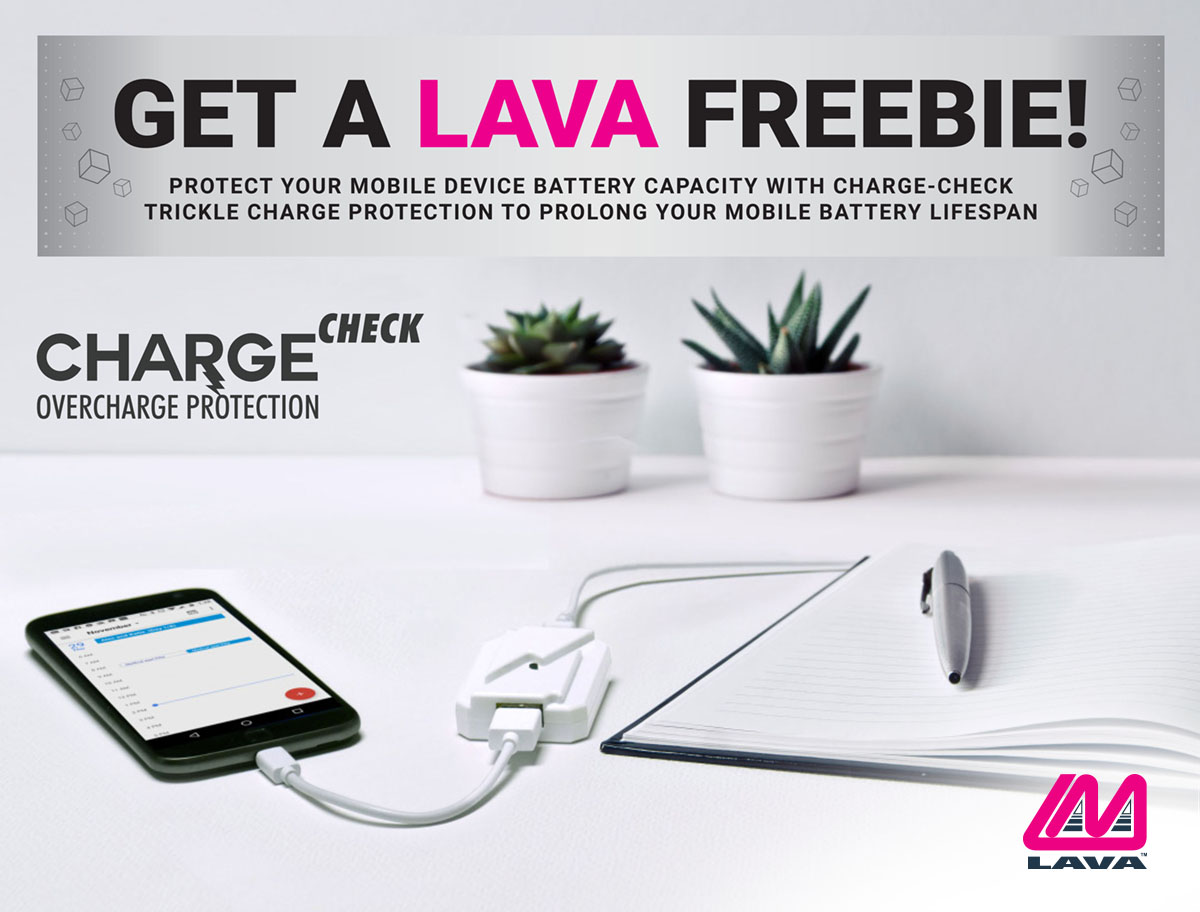 Charge-Check now Included with Every Order! - Blog by Lava