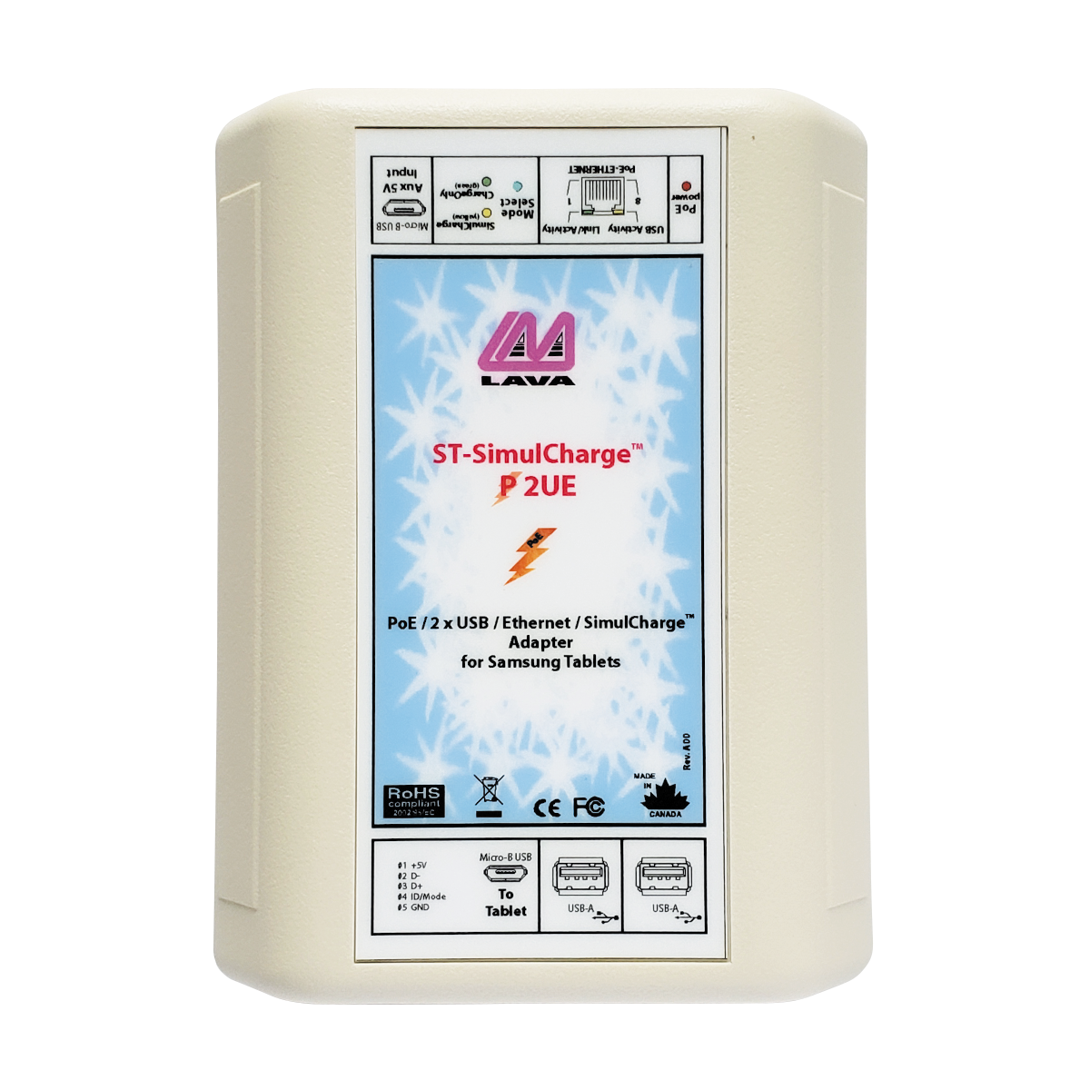 LAVA STS-P2UE: PoE Adapter for micro USB Devices